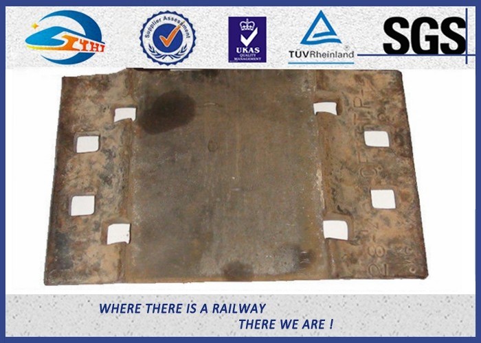 7 3 4 x 14 Hot Rolled Double Ribs Carbon Steel Railroad Tie Plate 