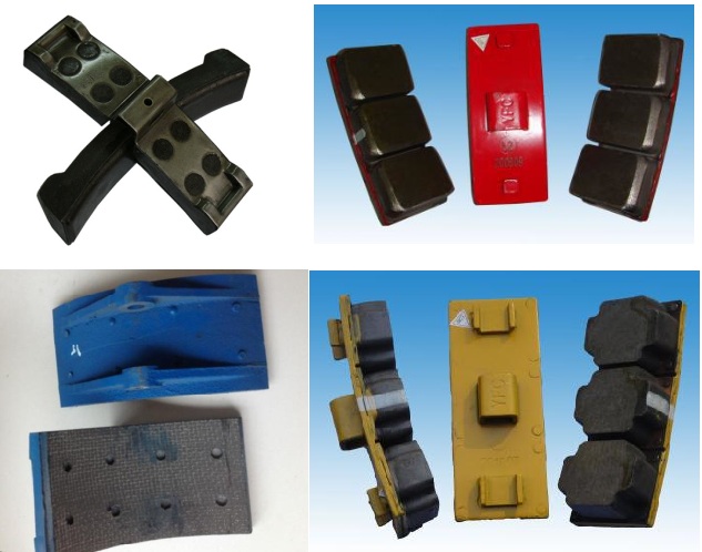 Composite Railway Brake Blocks Color Track Braking Parts in Railroad
