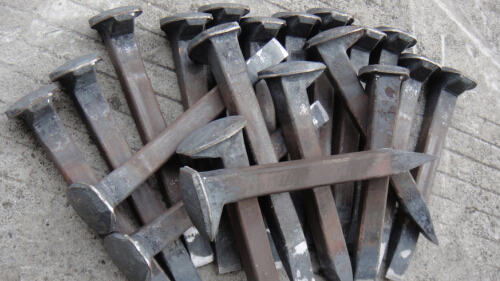 Galvanized Railway Boat Spike / Sleeper Spikes Balck Oxide Q235