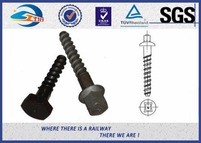 Customized Standard 35# Double-Head Railway Sleeper Screws Rail Fasteners