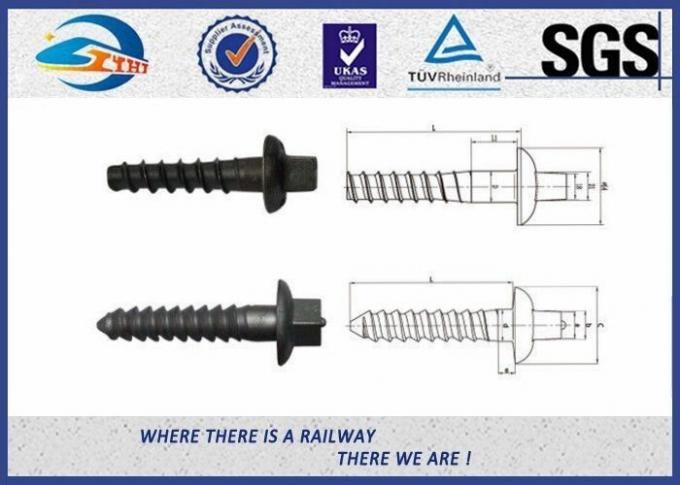 Coach Railway Sleeper Screws Square Head Black Oxide Screws,Coach screw