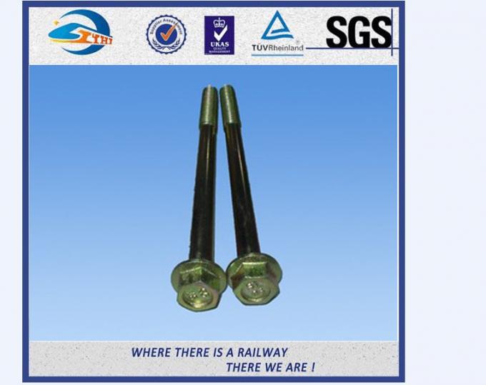 Railway Sleeper Forged Railway Bolt , M20 M22 Fish Bolts And Nuts